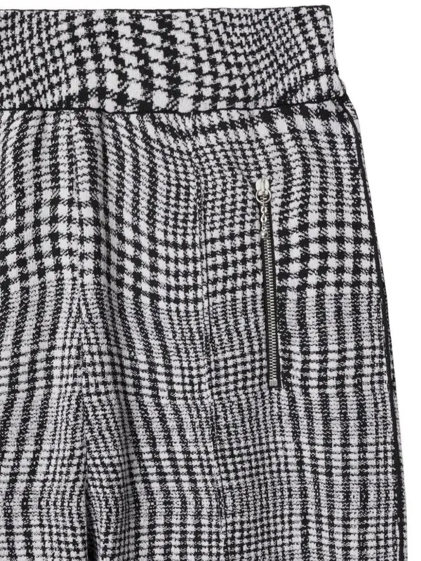 Burberry Houndstooth Jacquard Trousers - Black