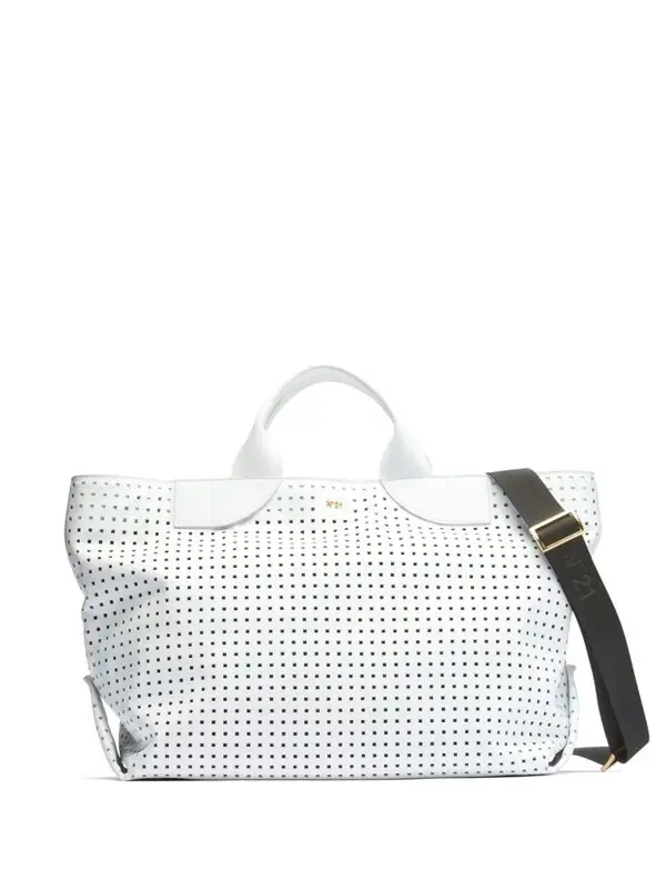 N°21 Panelled Perforated Tote Bag