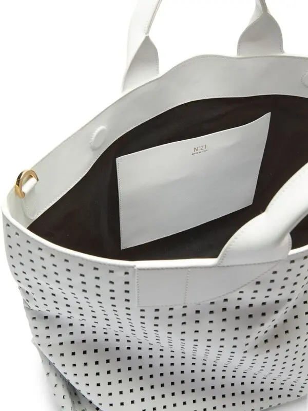 N°21 Panelled Perforated Tote Bag