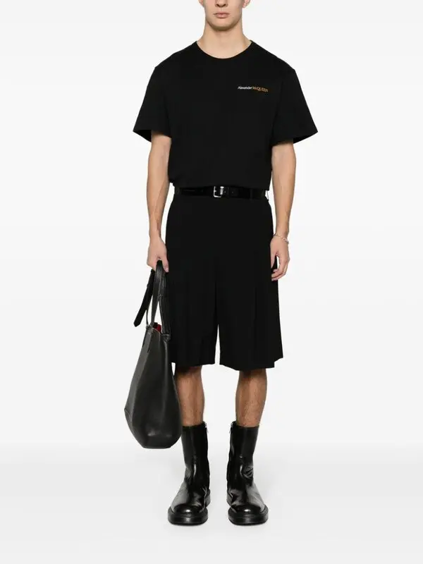Alexander McQueen Embroidered-logo Cotton T-shirt