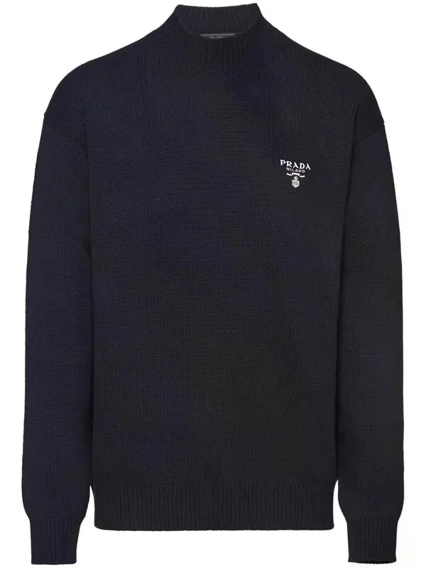 Prada Logo-intarsia Cashmere Jumper