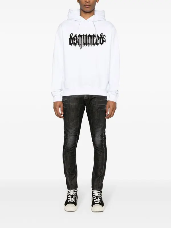 Dsquared2 Logo-appliqué Cotton Hoodie