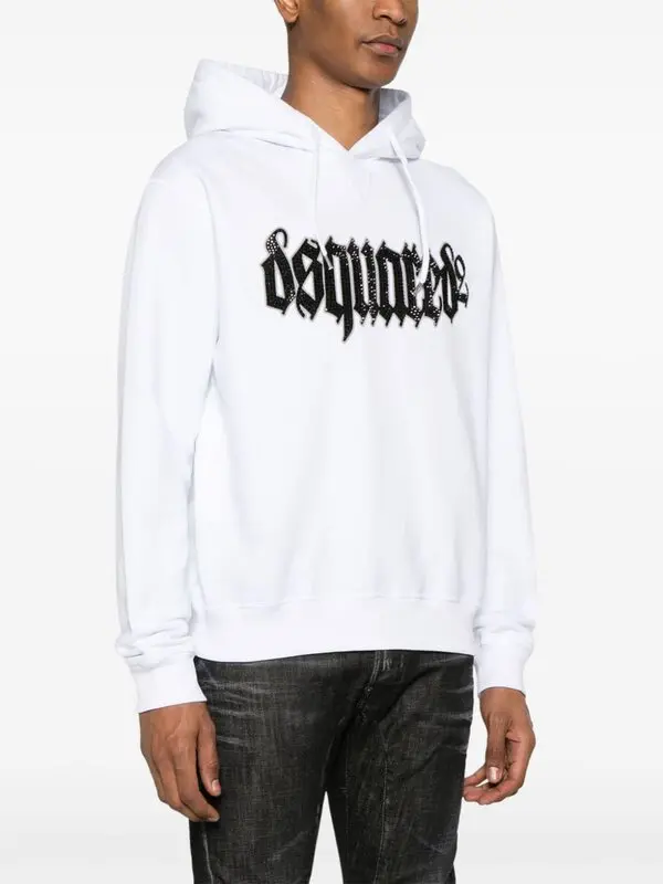 Dsquared2 Logo-appliqué Cotton Hoodie