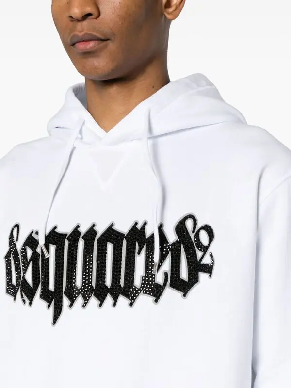 Dsquared2 Logo-appliqué Cotton Hoodie