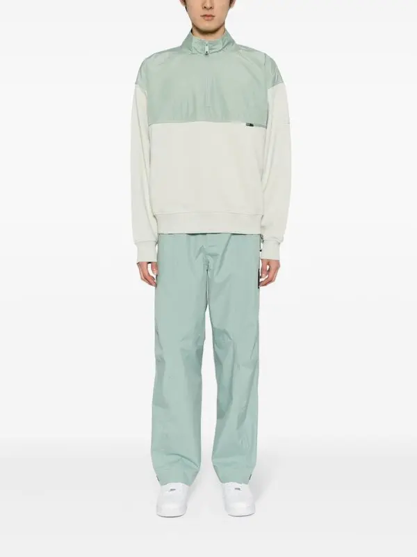 ALPHA TAURI Half-zip Panelled Sweatshirt