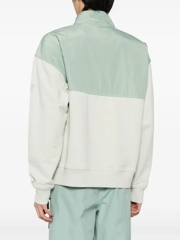 ALPHA TAURI Half-zip Panelled Sweatshirt