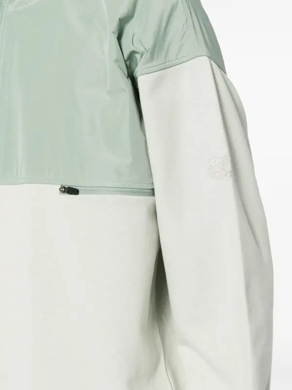 ALPHA TAURI Half-zip Panelled Sweatshirt