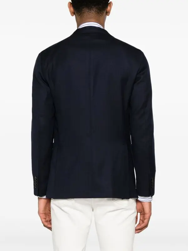 Boglioli Notched-lapels Single-breasted Blazer - Blue