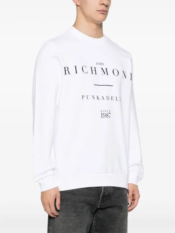 John Richmond Logo-print Sweatshirt - White