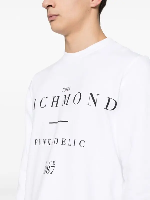 John Richmond Logo-print Sweatshirt - White