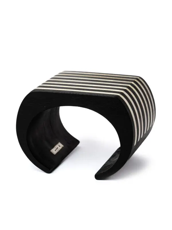 PARTS OF FOUR Crescent Plane Cuff Bracelet - Black