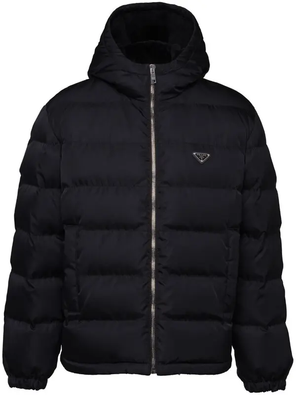 Prada Re-nylon Cropped Down Jacket