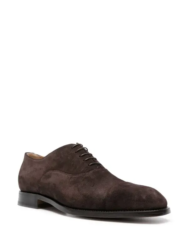 SCAROSSO Salvatore Suede Oxford Shoes - Brown