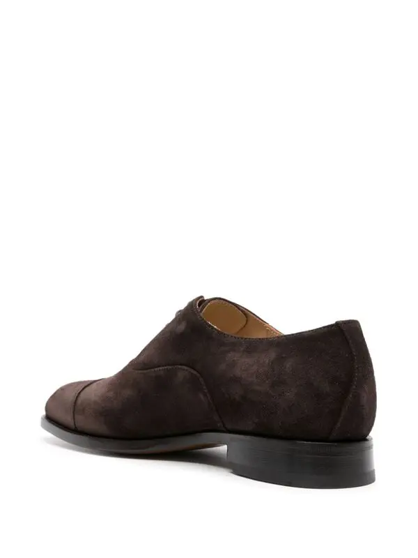 SCAROSSO Salvatore Suede Oxford Shoes - Brown