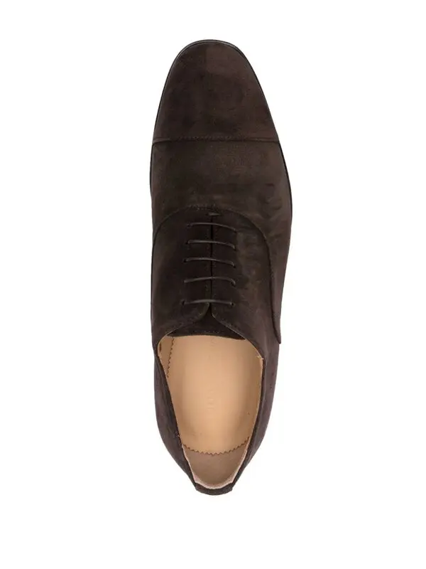 SCAROSSO Salvatore Suede Oxford Shoes - Brown