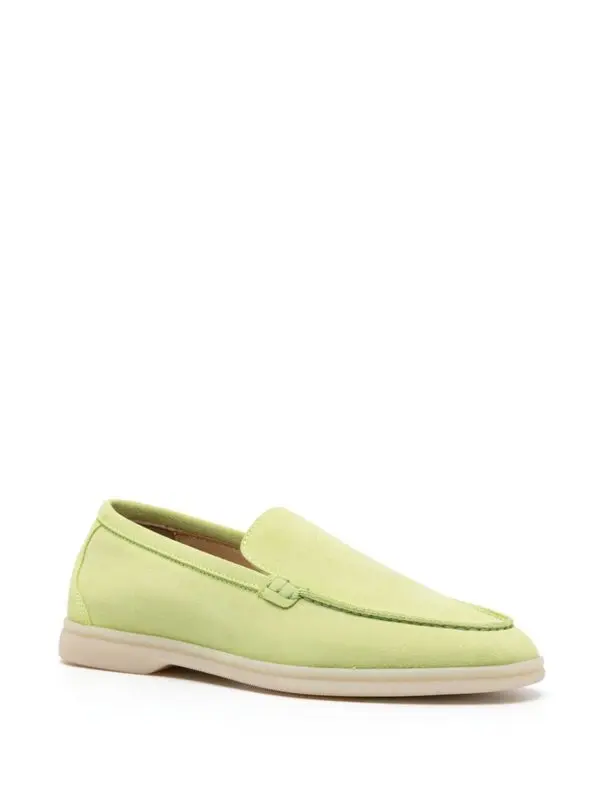 SCAROSSO Ludovica Suede Loafers - Green