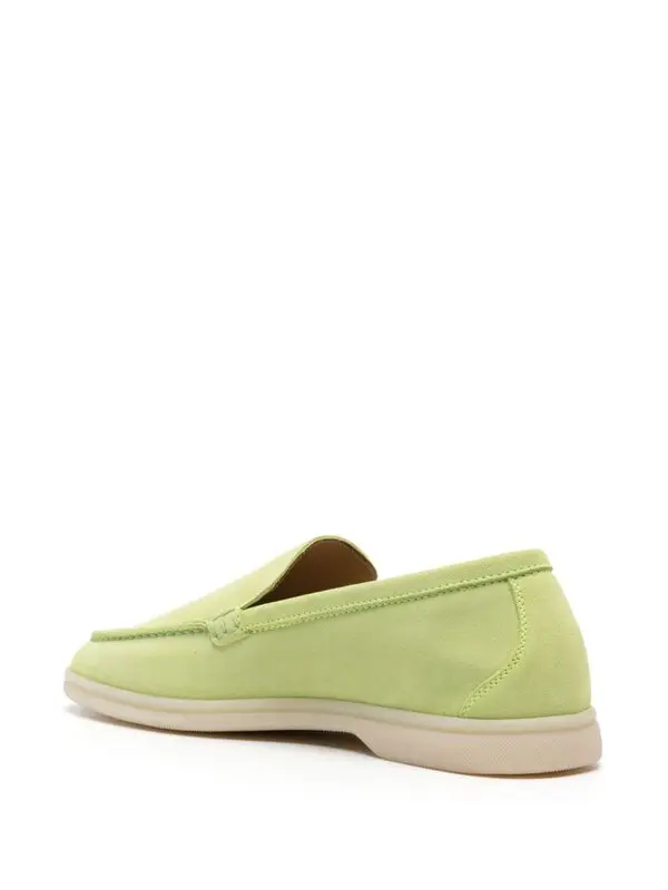 SCAROSSO Ludovica Suede Loafers - Green
