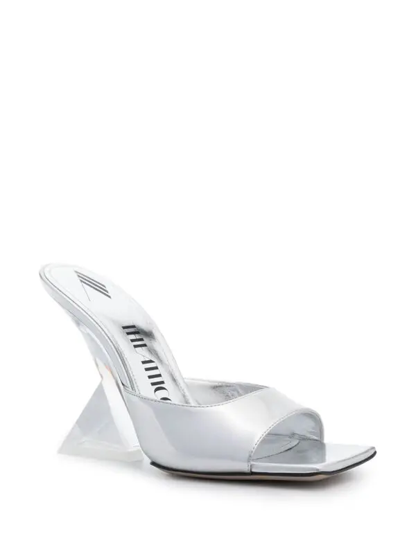Attico Cheope 105mm Sandals - Silver