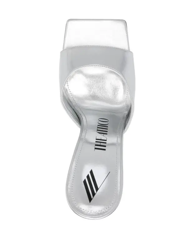 Attico Cheope 105mm Sandals - Silver
