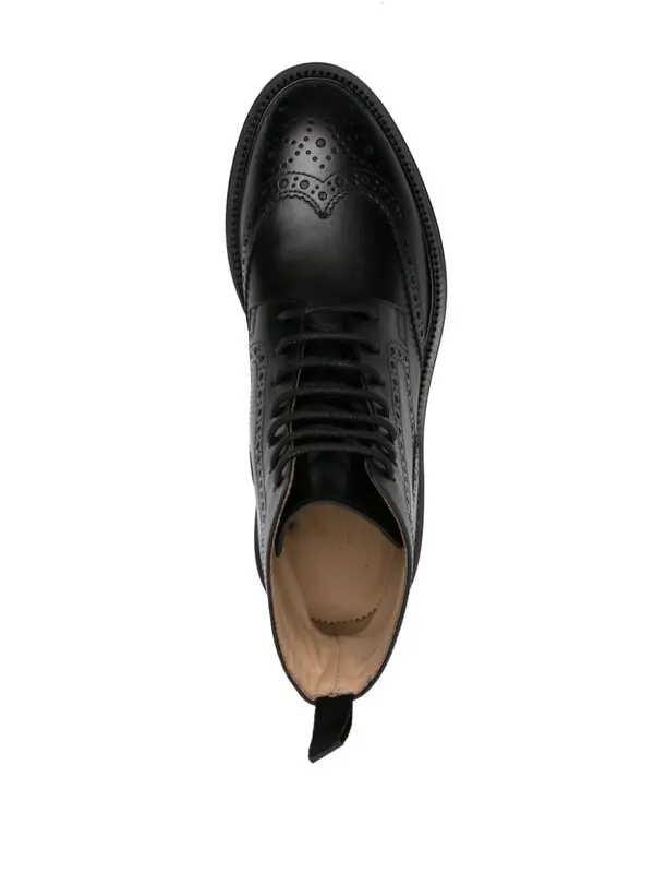 SCAROSSO Thomas Leather Boots - Black