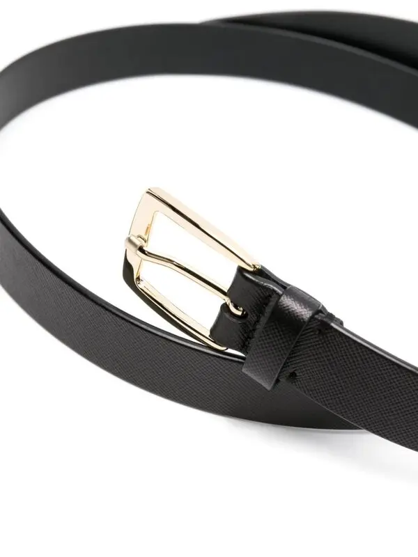 D4.0 Buckle-fastening Saffiano-leather Belt