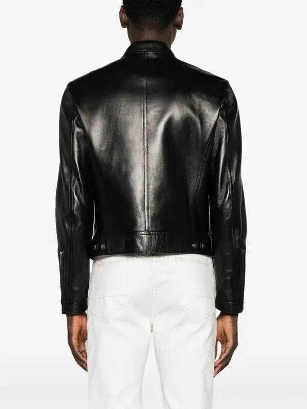 TOM FORD Café Racer Leather Biker Jacket
