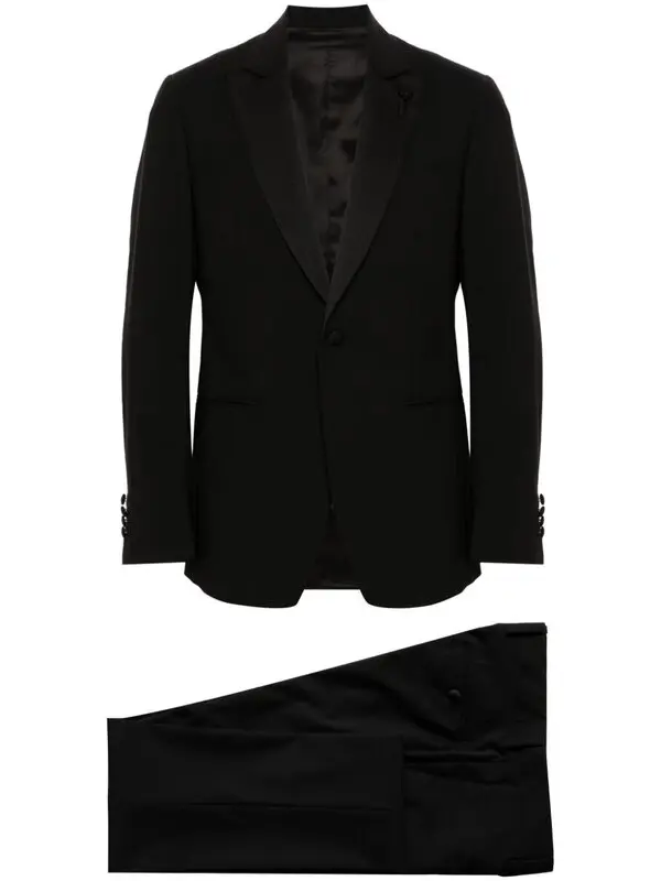 LARDINI Single-breasted Wool-blend Suit