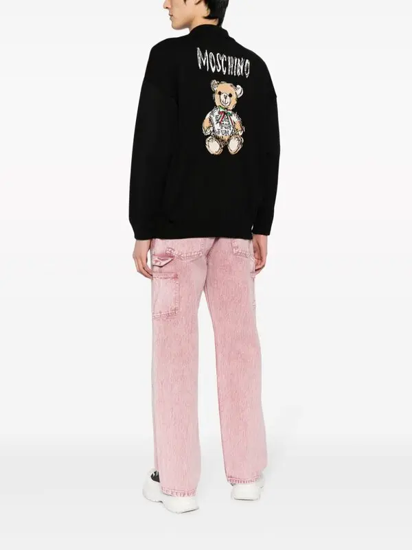 Moschino Archive Teddy Fine-knit Cardigan