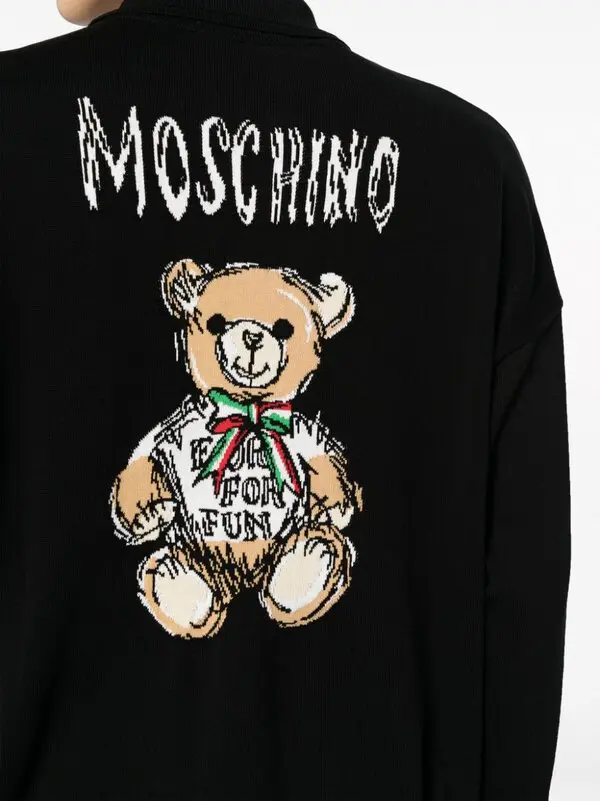 Moschino Archive Teddy Fine-knit Cardigan