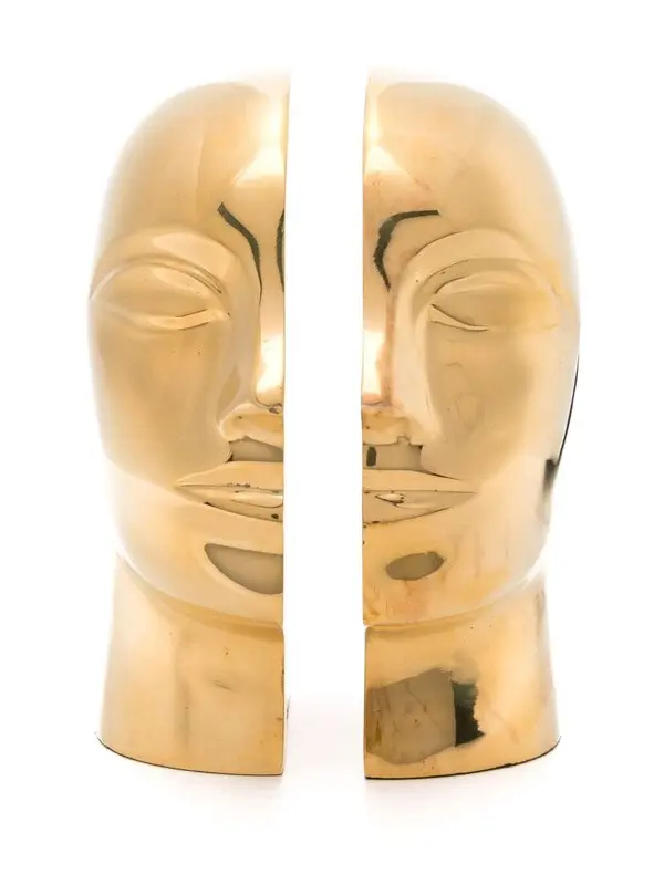 Jonathan Adler Atlas Polished-brass Bookends