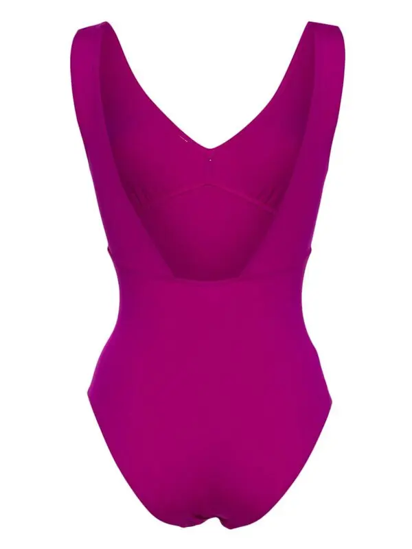 ERES Hold Up V-neck One Piece Swimsuit - Pink