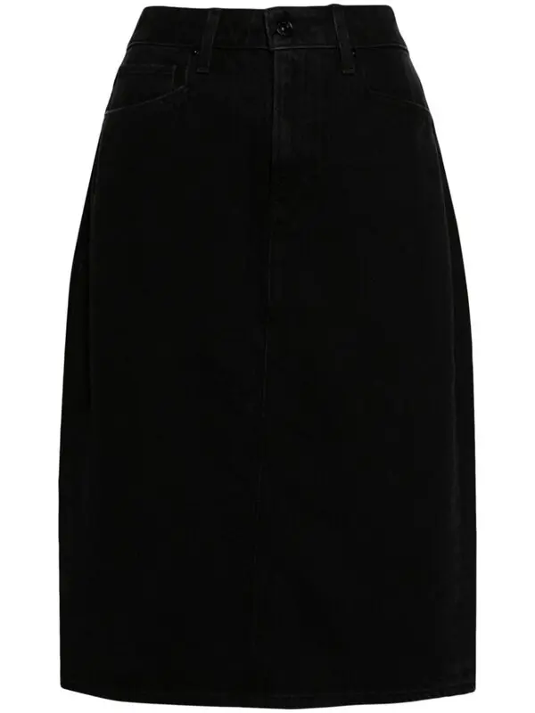 Paige Siren Denim Midi Skirt