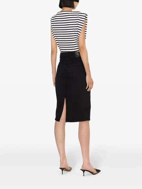 Paige Siren Denim Midi Skirt