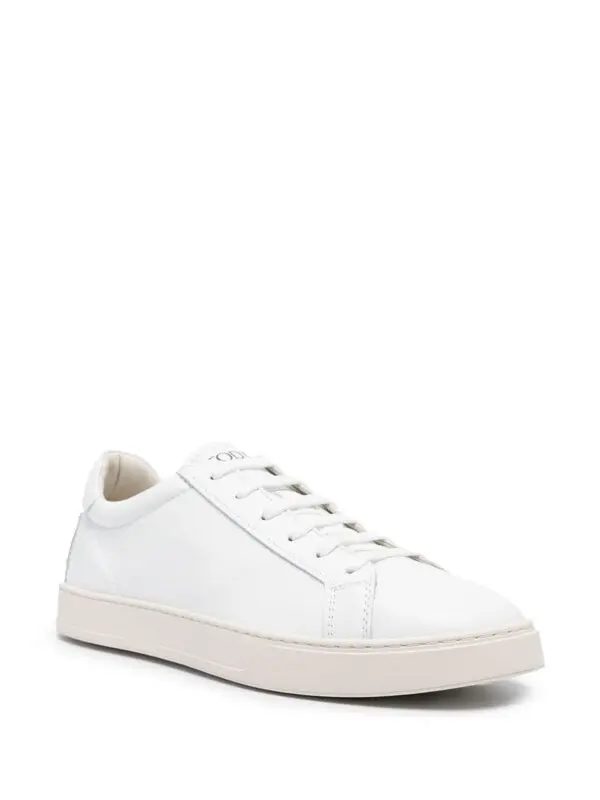 TOD'S Panelled Leather Sneakers - White
