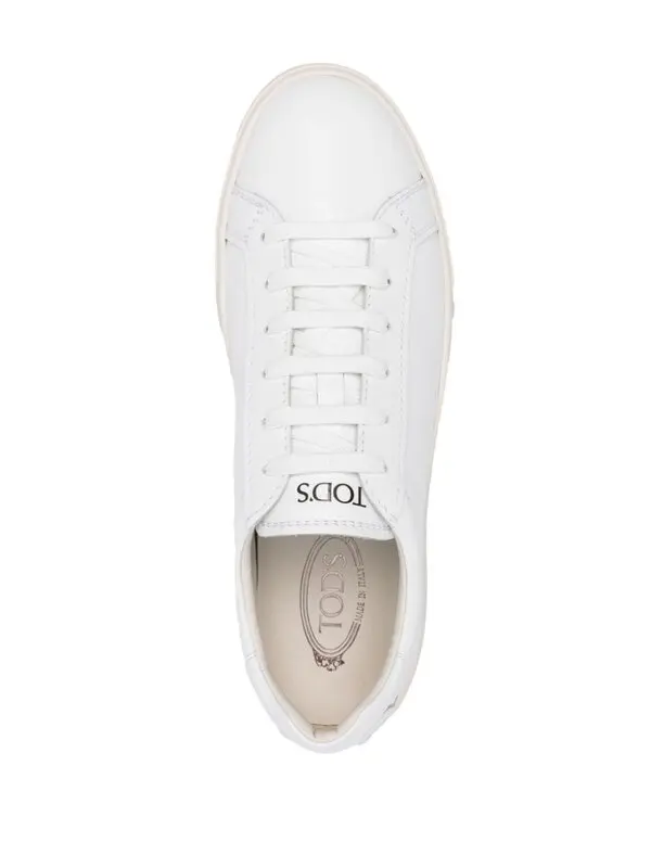 TOD'S Panelled Leather Sneakers - White