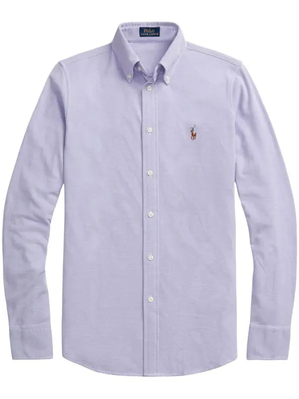 Polo Ralph Lauren Pony-embroidered Cotton Shirt - Purple