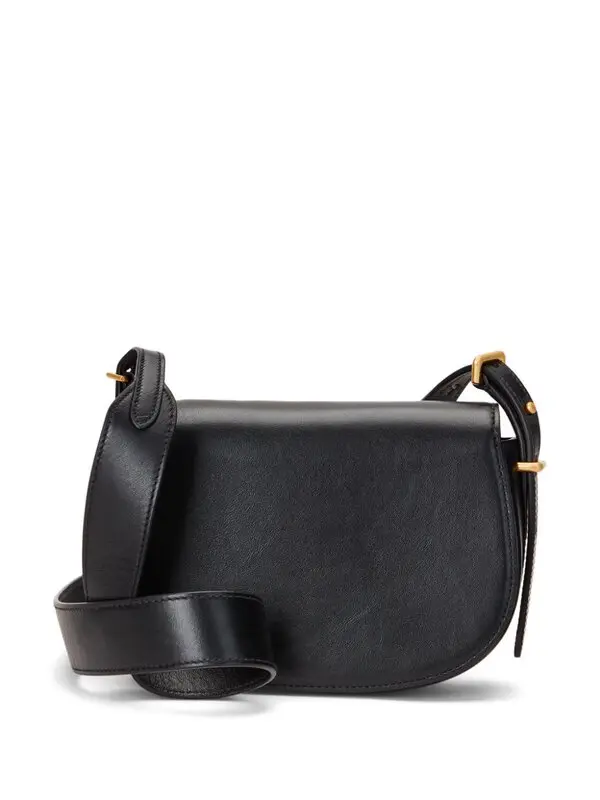 Polo Ralph Lauren Mini Polo Id Leather Crossbody Bag - Black