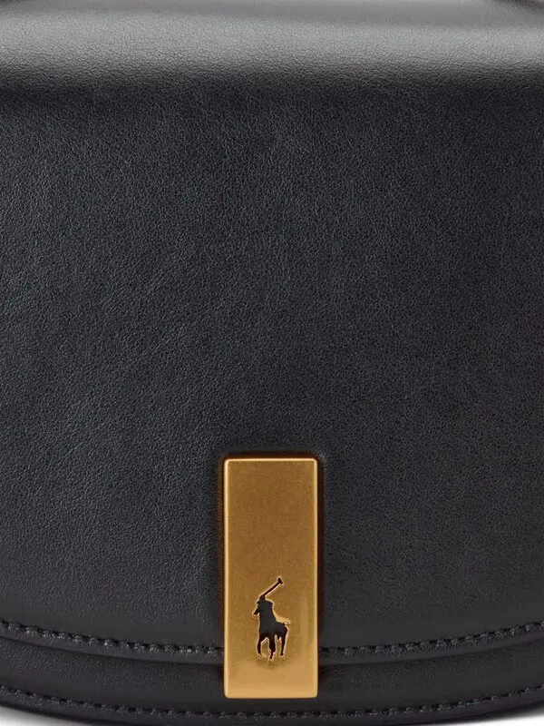 Polo Ralph Lauren Mini Polo Id Leather Crossbody Bag - Black