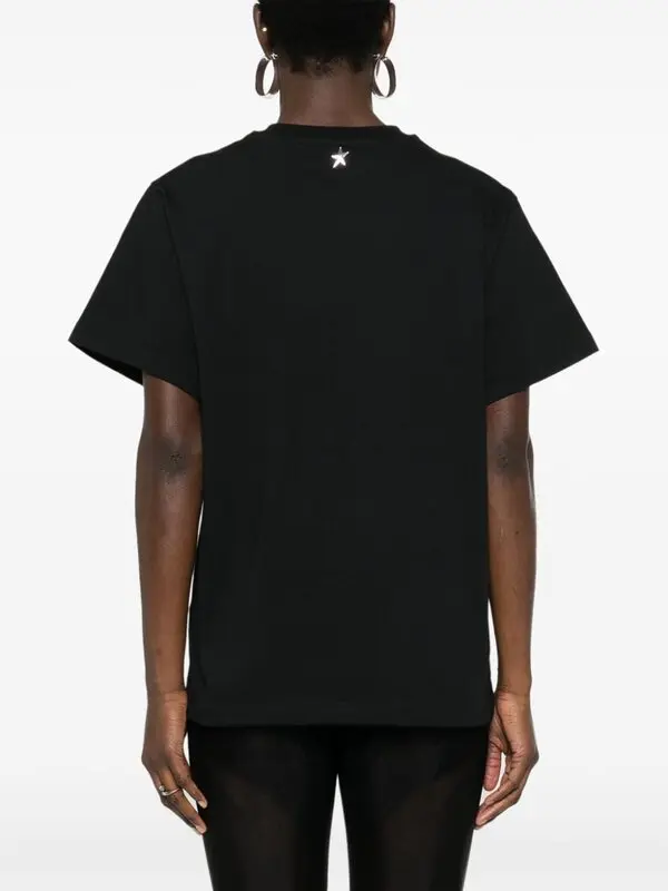 MUGLER Logo-appliqué T-shirt
