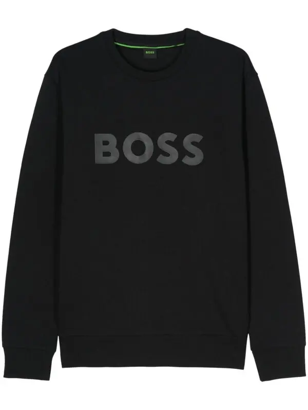 BOSS Logo-appliqué Cotton Sweatshirt
