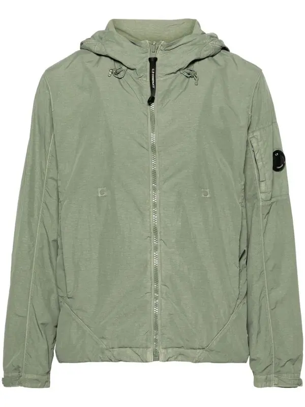 C.P. COMPANY Flatt Cargo-pockets Hooded Jacket - Green