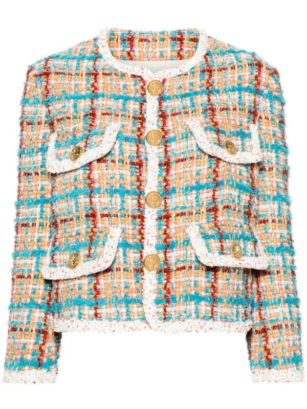 Dsquared2 Upper East Side Tweed Jacket - White
