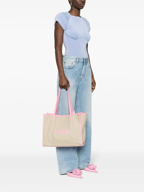 MSGM Logo-print Tote Bag