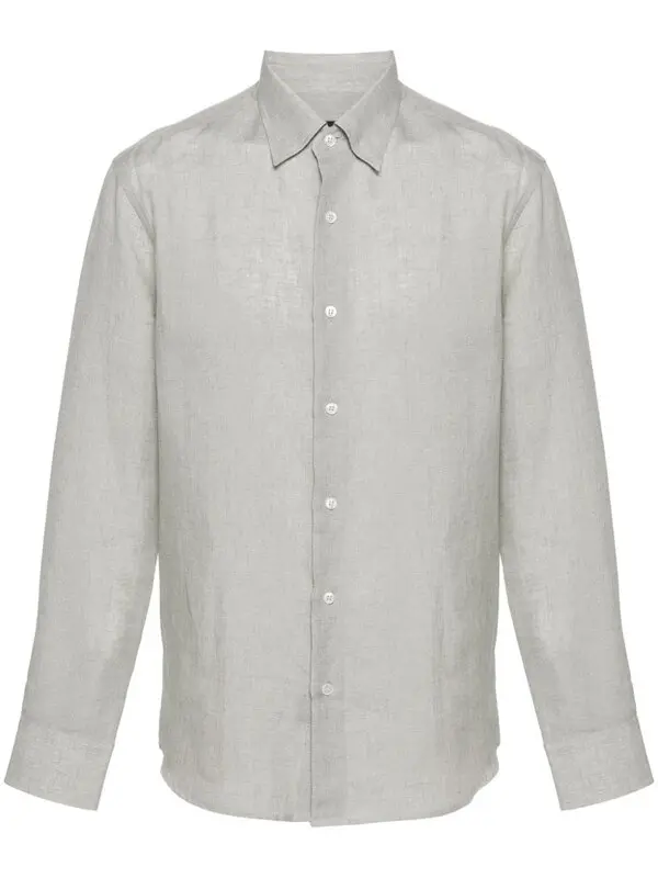 Brioni Chambray Linen Shirt