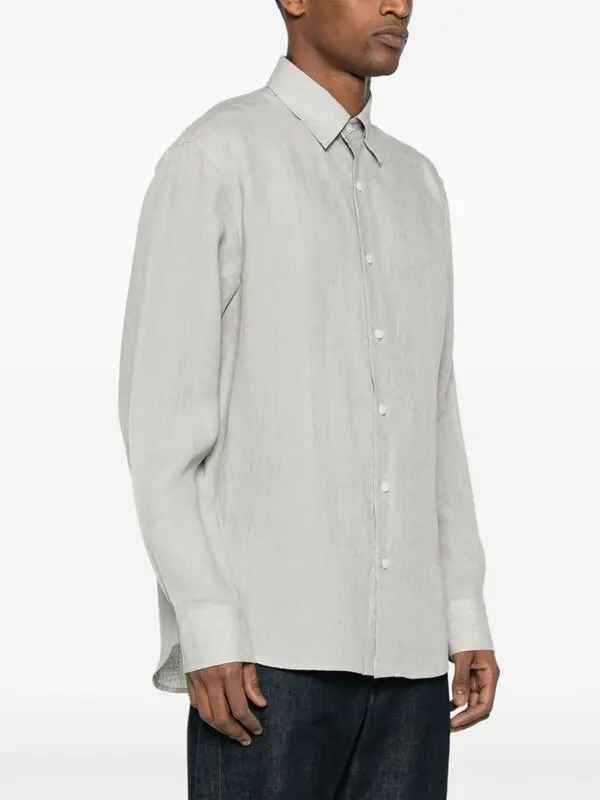 Brioni Chambray Linen Shirt