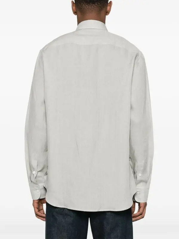 Brioni Chambray Linen Shirt