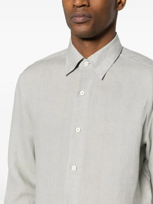 Brioni Chambray Linen Shirt
