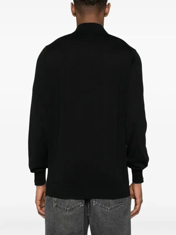 Brunello Cucinelli Long-sleeve Polo Shirt - Black