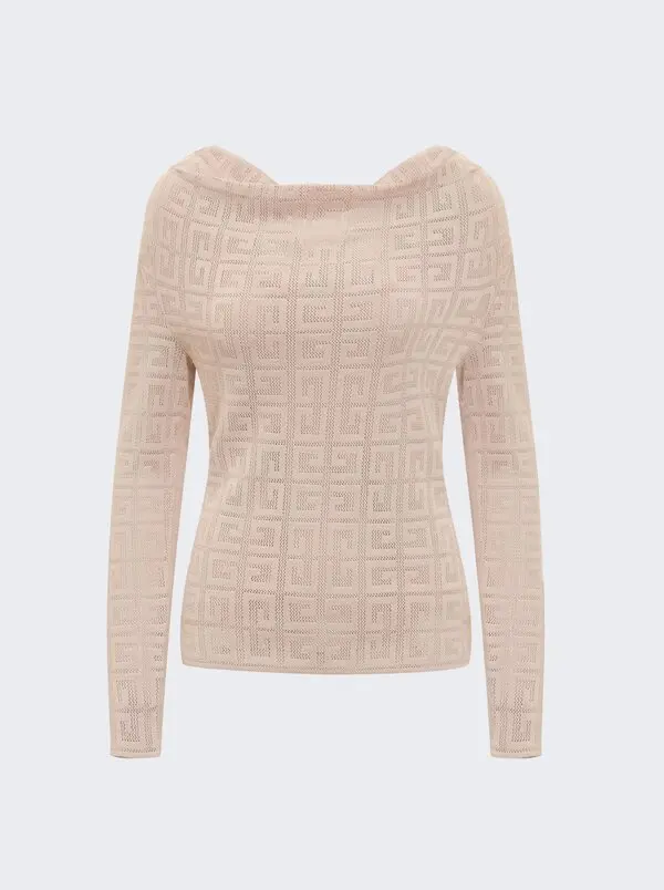 Givenchy 4g Draped Pullover - Blush Pink
