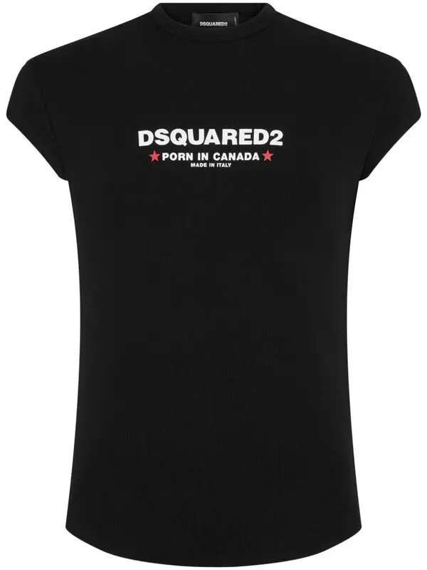 Dsquared2 Logo-print Cotton T-shirt - Black